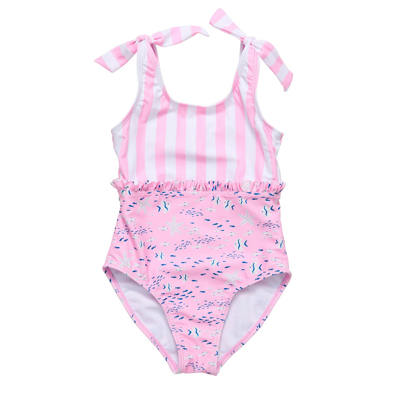 Snapper Rock's Pink Sea Collection | Girls' UPF50+ Swimwear