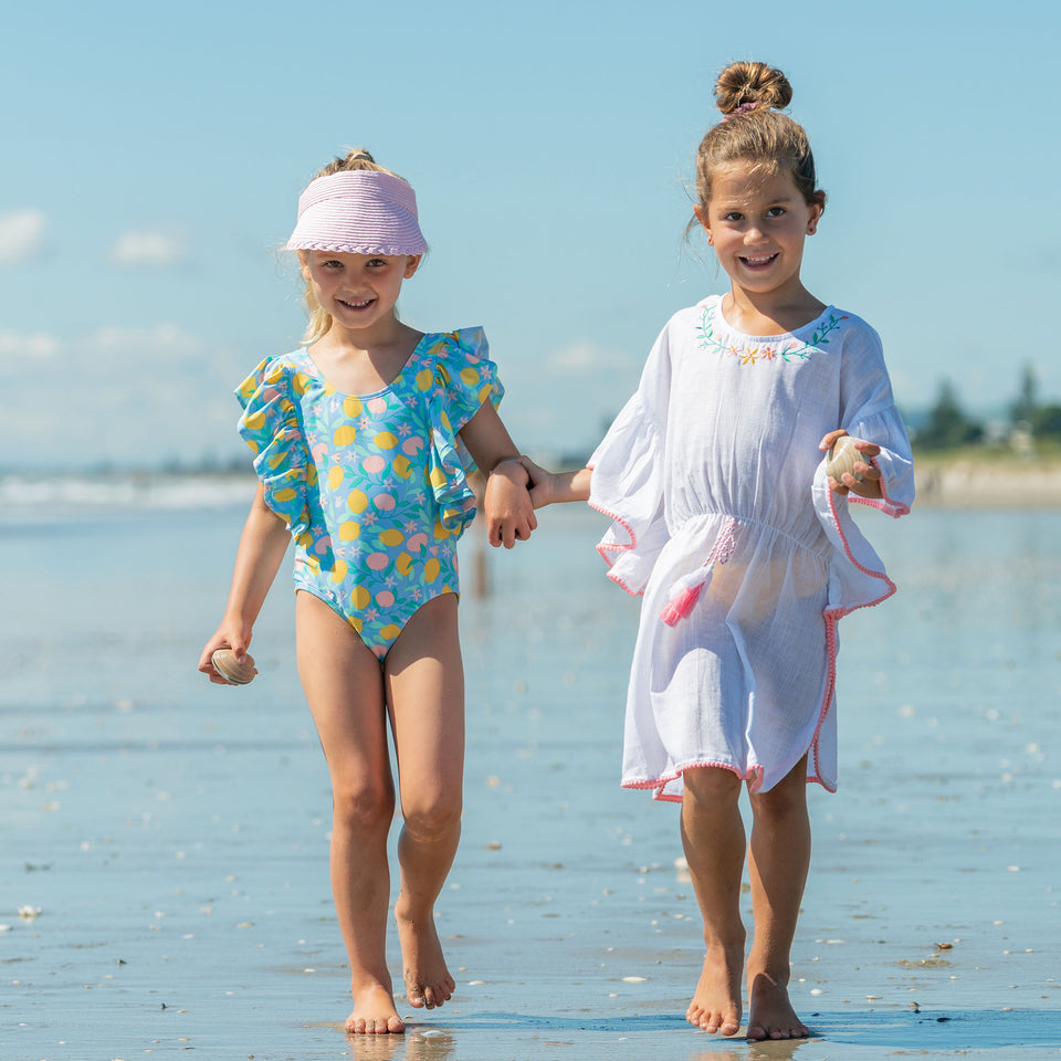Lemon Drops Wide Frill Swimsuit | Snapper Rock