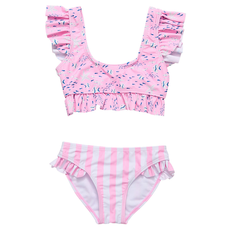 Snapper Rock's Pink Sea Collection | Girls' UPF50+ Swimwear
