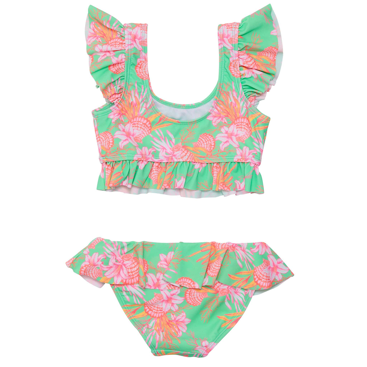 Coastal Shells Sustainable Frilled Crop Bikini | Snapper Rock
