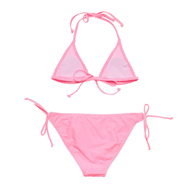 Pink Shirred Triangle Bikini | Snapper Rock