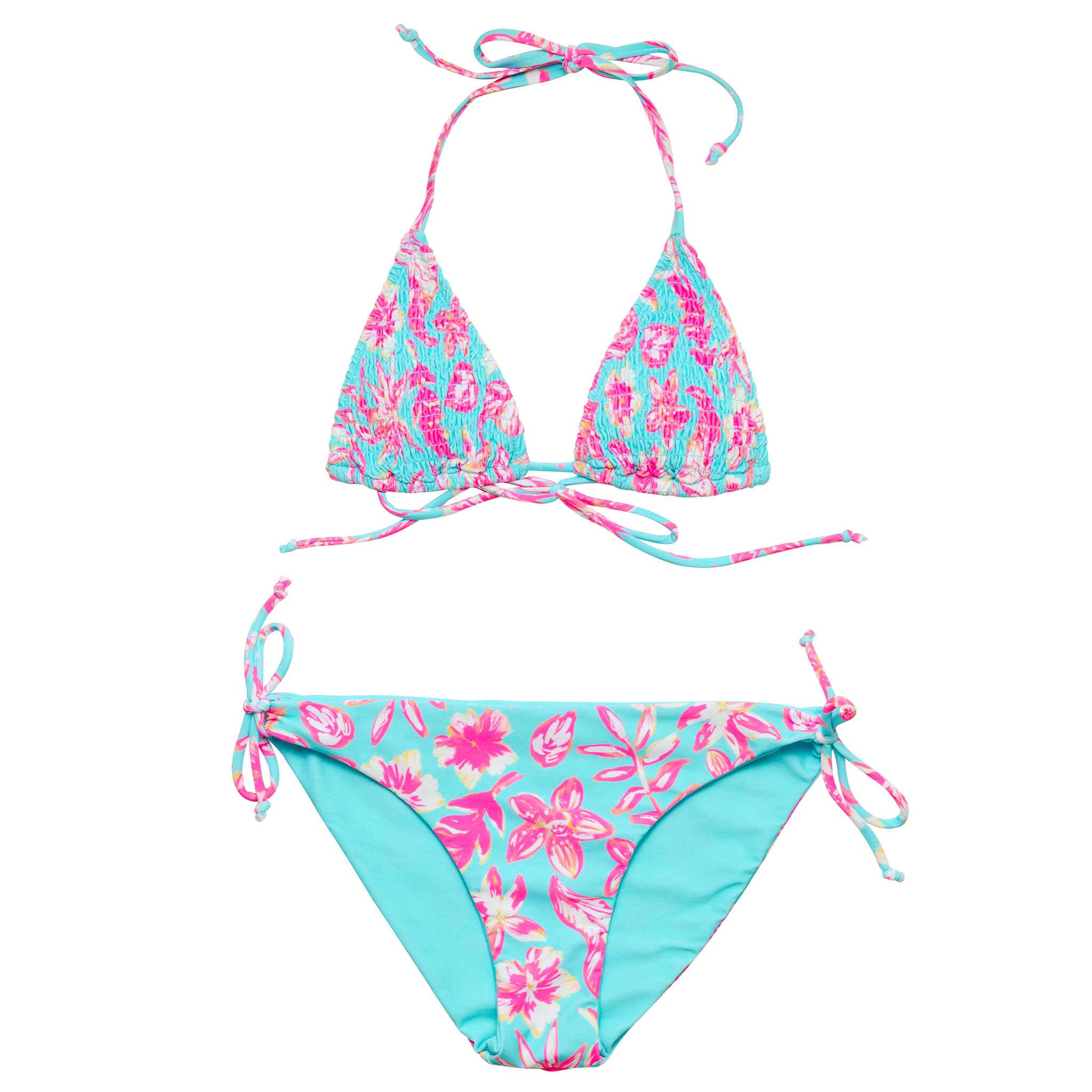 Tropical Glow Teen Recycled Triangle Bikini – Snapper Rock