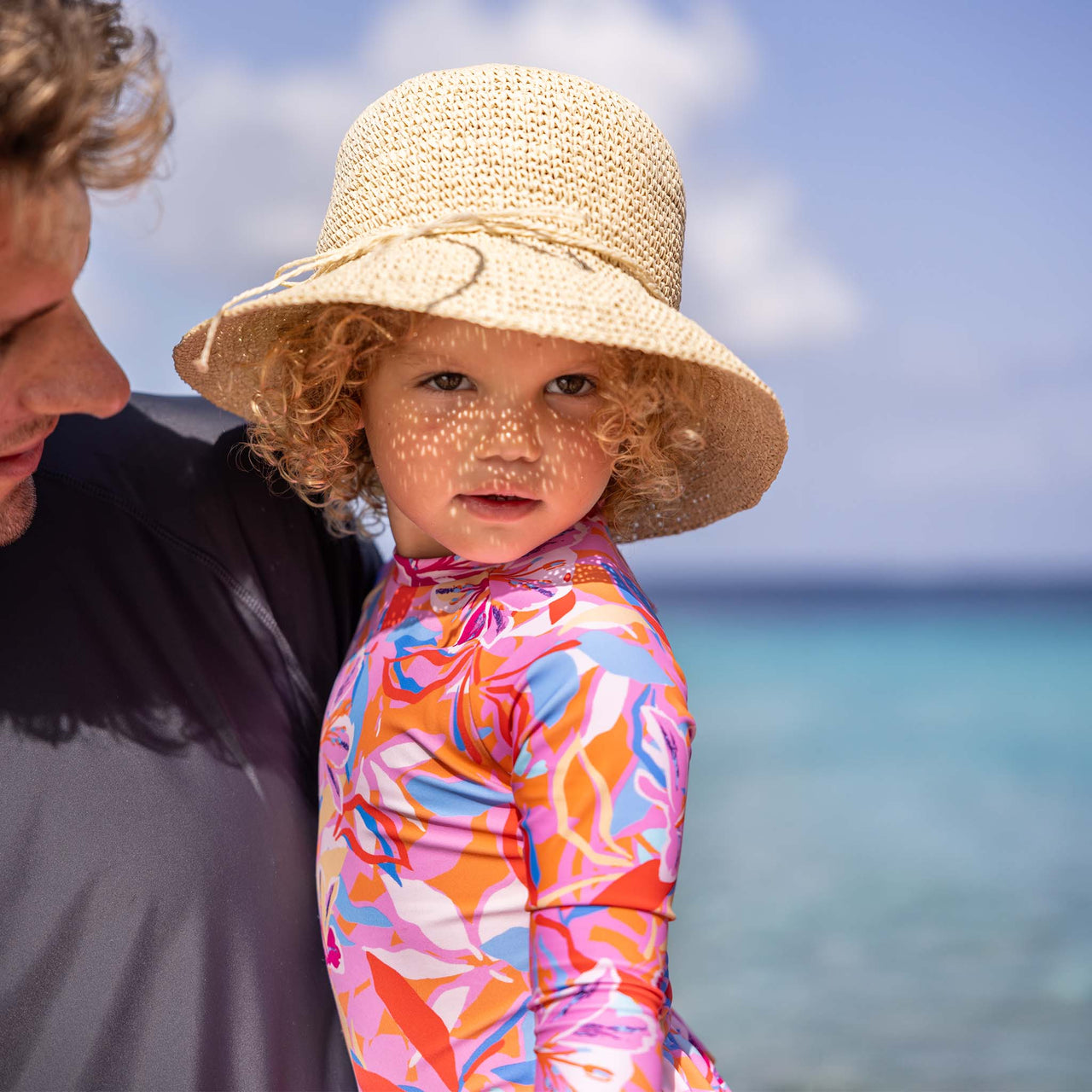 Blooming Sunset Sustainable LS Skirt Surf Suit | Snapper Rock