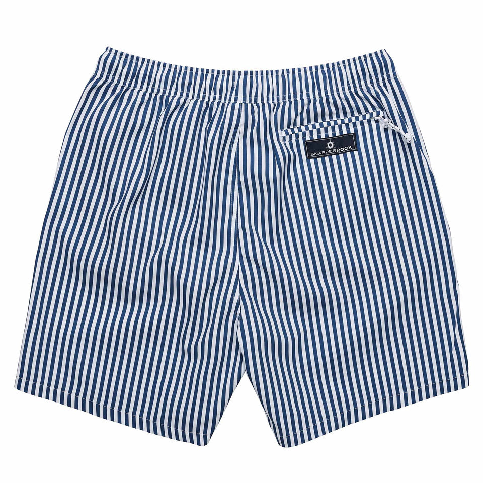 Mens Denim Stripe Comfort Lined Swim Short | Snapper Rock