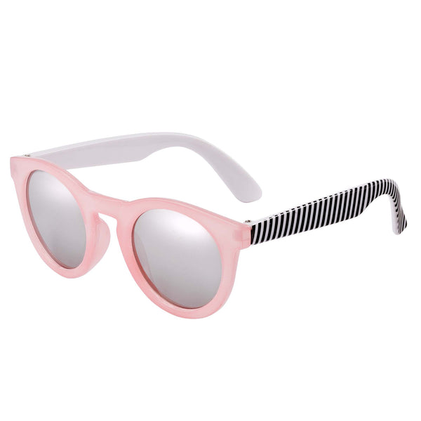 Buy Candy Pink Stripe Arms Sunglasses by Snapper Rock online - Snapper Rock