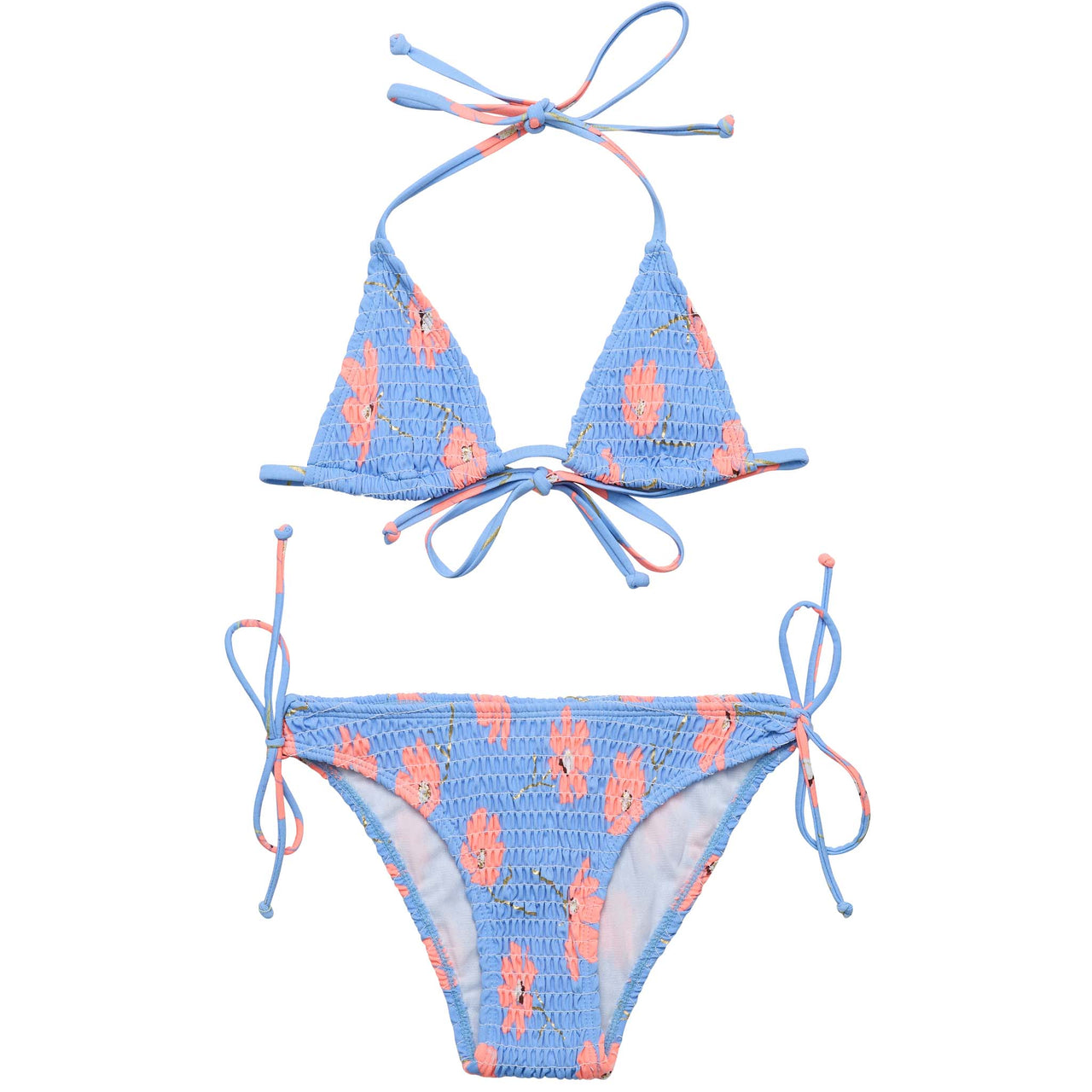 Beach Bloom Shirred Triangle Bikini | Snapper Rock
