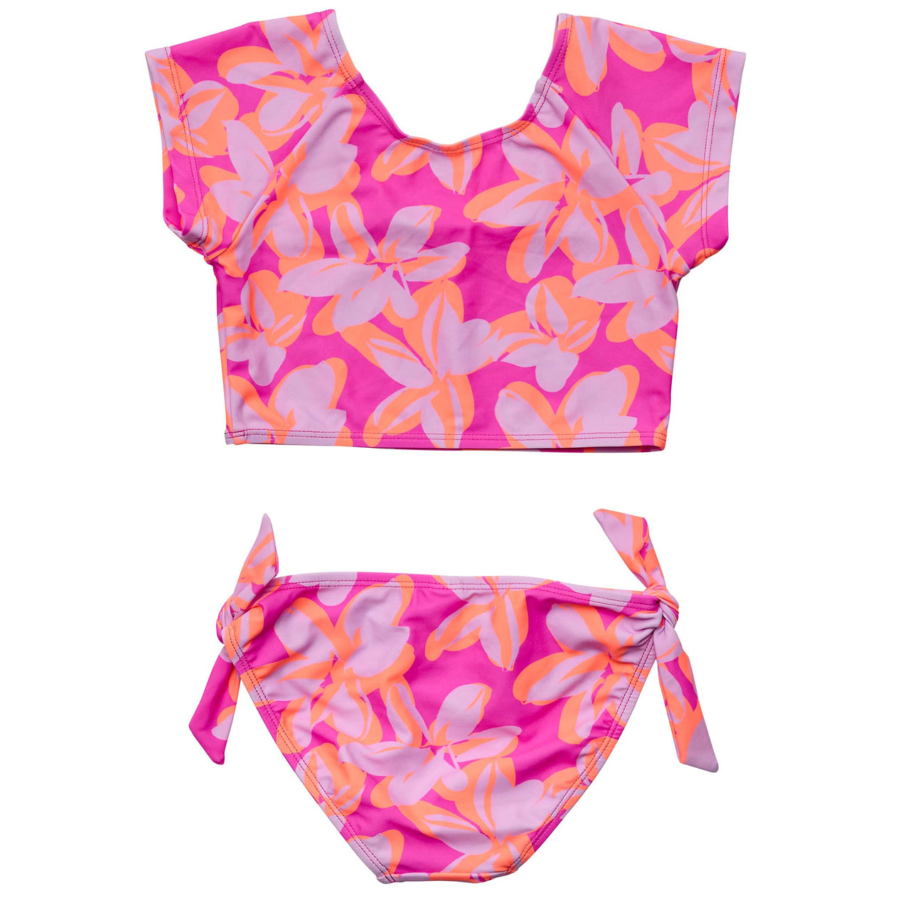 Hibiscus Hype Crop SS Rash Top Set | Snapper Rock